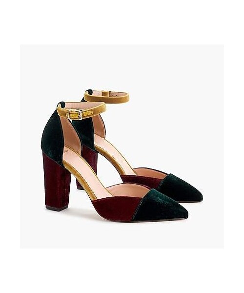 J.CREW（ジェイクルー）の「Pointed-toe pumps in colorblock velvet（パンプス）」 - WEAR