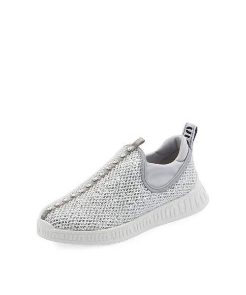 Miu Miu（ミュウミュウ）の「Miu Miu Run Glitter Trainer Sneakers（スニーカー）」 - WEAR