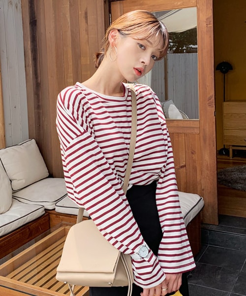 DHOLIC（ディーホリック）の「ボーダールーズTシャツ（Tシャツ/カットソー）」 - WEAR