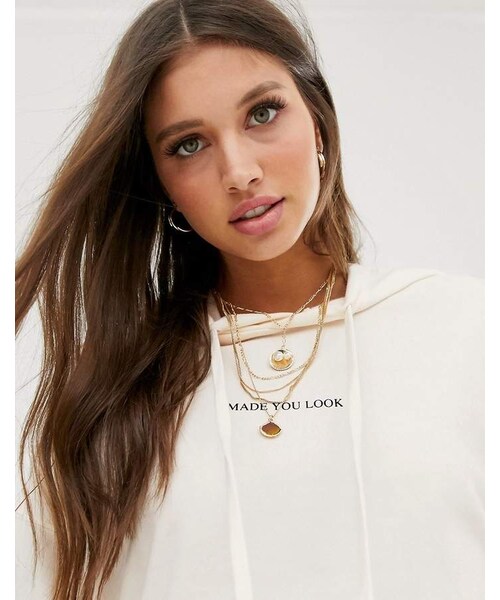 New look（ニュールック）の「New Look made you look slogan hoody（スウェット）」 - WEAR