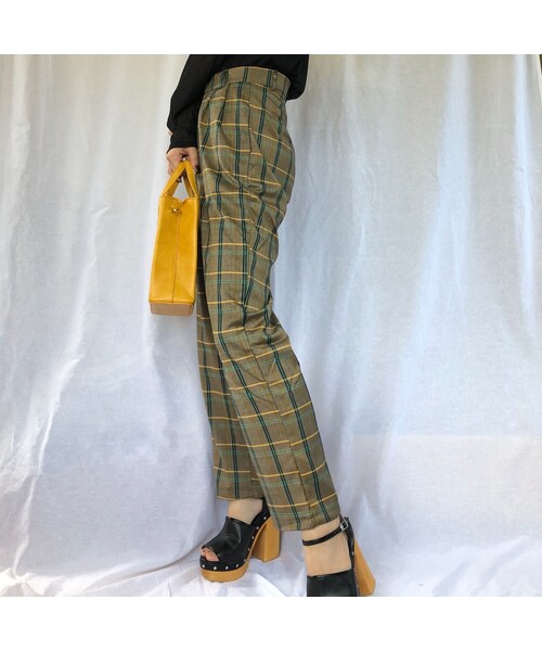 no brand（ノーブランド）の「#55 green check pants（その他パンツ）」 - WEAR