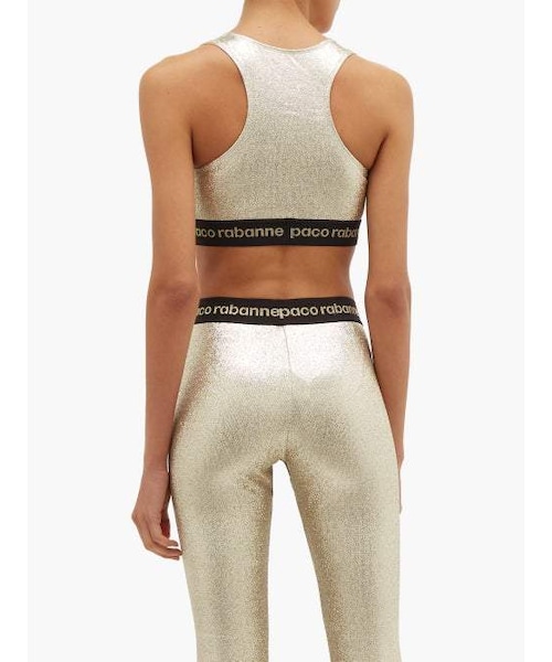 Paco Rabanne（パコラバンヌ）の「Paco Rabanne - Logo Jacquard Racerback Metallic ...