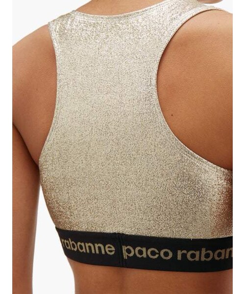 Paco Rabanne（パコラバンヌ）の「Paco Rabanne - Logo Jacquard Racerback Metallic ...