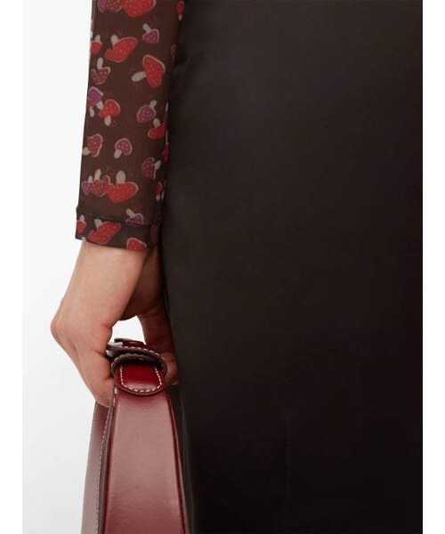 STAUD（スタウド）の「Staud - Roll Neck Mushroom Print Mesh Top - Womens - Black ...