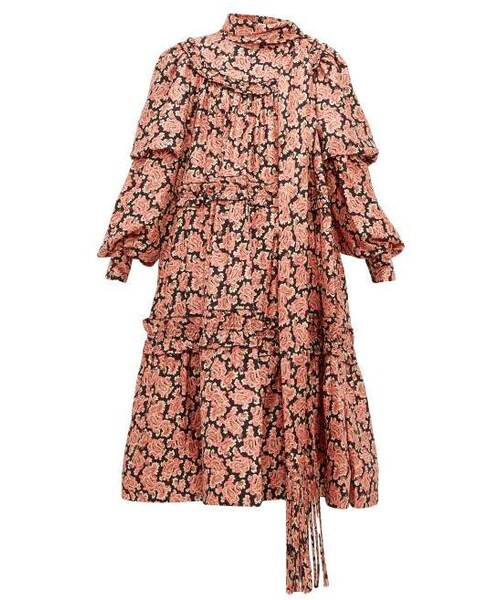 MARC JACOBS（マークジェイコブス）の「Marc Jacobs - Ruffled Paisley Print Silk Midi ...