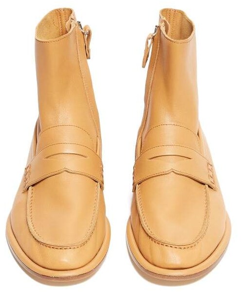 LOEWE（ロエベ）の「Loewe - Leather Loafer Boots - Womens - Tan（ブーツ）」 - WEAR