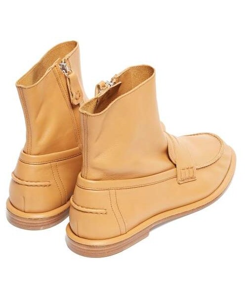 LOEWE（ロエベ）の「Loewe - Leather Loafer Boots - Womens - Tan（ブーツ）」 - WEAR