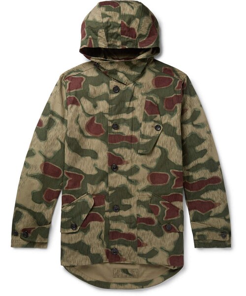 Ten c（テンシー）の「Ten C Camouflage-Print Cotton-Canvas Hooded Jacket（テーラード ...