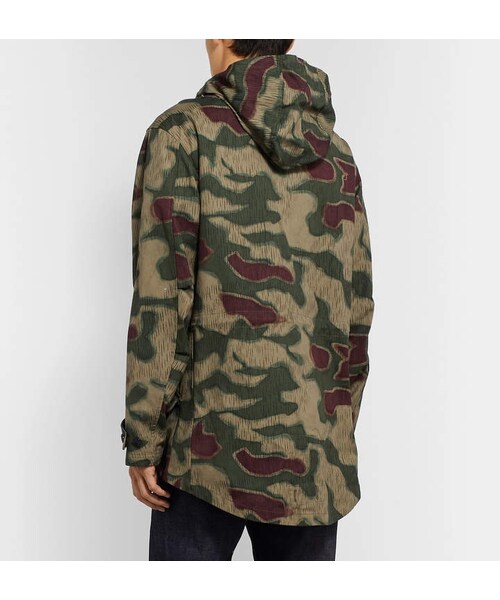 Ten c（テンシー）の「Ten C Camouflage-Print Cotton-Canvas Hooded Jacket（テーラード ...