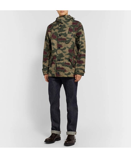 Ten c（テンシー）の「Ten C Camouflage-Print Cotton-Canvas Hooded Jacket（テーラード ...