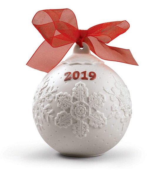 Lladro（リヤドロ）の「Lladro 2019 Christmas Re-Deco Red Ball Ornament（インテリア ...