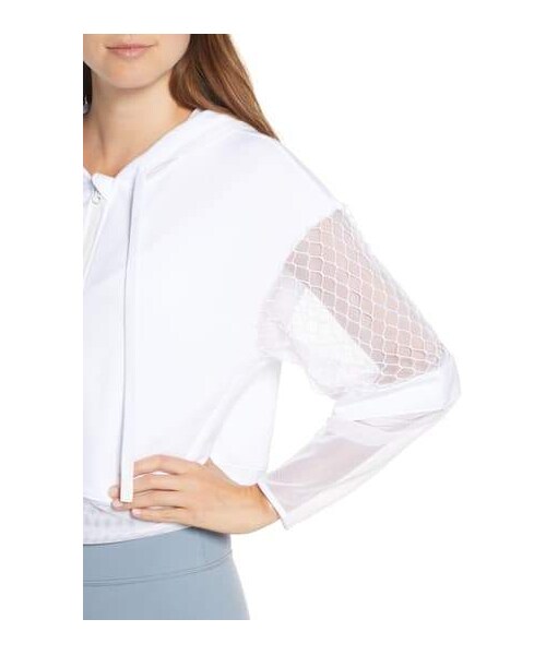 ALOの「Alo Fadeaway Mesh Hooded Jacket（）」 - WEAR