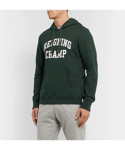 REIGNING CHAMP（レイニングチャンプ）の「Reigning Champ Logo-Embroidered Loopback ...