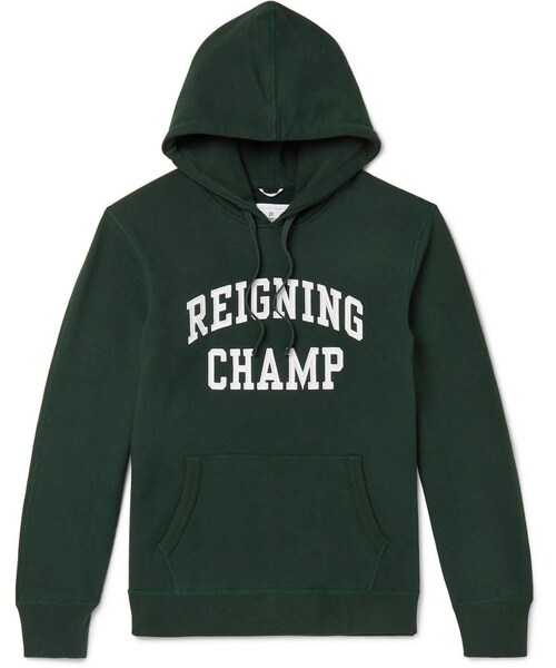 REIGNING CHAMP（レイニングチャンプ）の「Reigning Champ Logo-Embroidered Loopback ...