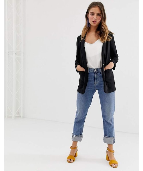New look（ニュールック）の「New Look blazer in black（テーラードジャケット）」 - WEAR
