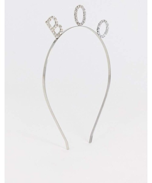 Glamorous（グラマラス）の「Glamorous Halloween 'Boo' headband（ヘアアクセサリー）」 - WEAR