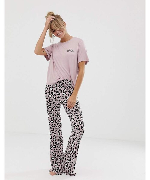 asos（エイソス）の「Asos Design ASOS DESIGN mix & match animal pyjama ...