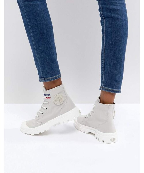 PALLADIUM（パラディウム）の「Palladium Pampa Gray Hi Rive Gauche Flat Ankle Boots ...