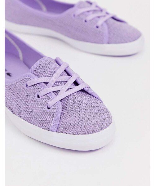 Lacoste（ラコステ）の「Lacoste slip on sneakers in lilac（スニーカー）」 - WEAR