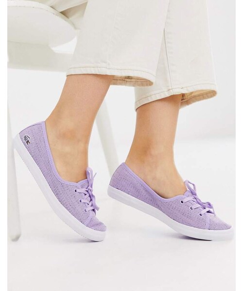 Lacoste（ラコステ）の「Lacoste slip on sneakers in lilac（スニーカー）」 - WEAR