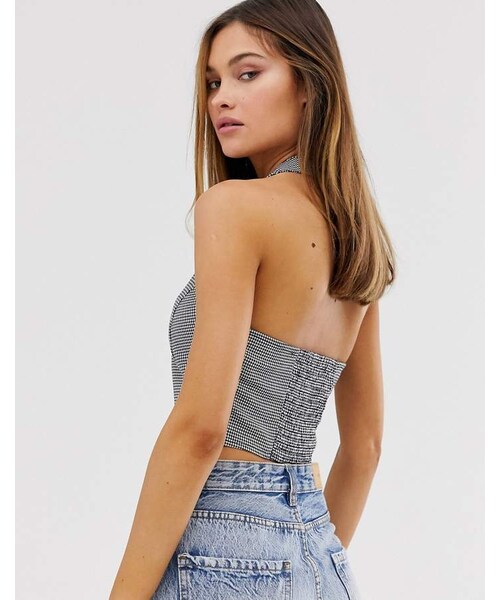 Stradivarius（ストラディバリウス）の「Stradivarius tank in houndstooth（タンクトップ）」 - WEAR