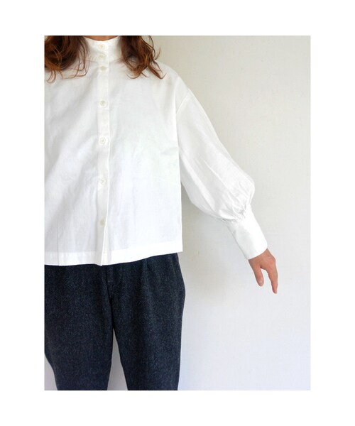 SETTO（セット）の「SETTO(セット)BS OKKAKE SHIRT オッカケシャツ WHITE（シャツ/ブラウス）」 - WEAR