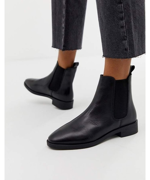 Vero Moda（-）の「Vero Moda leather chelsea boots（ブーツ）」 - WEAR