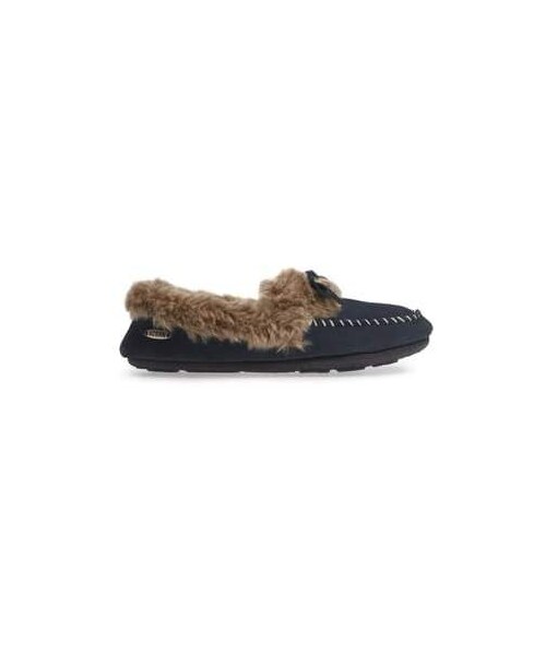 Acorn（エーコン）の「Acorn Faux Fur Trim Moccasin Indoor/Outdoor Slipper（）」 - WEAR