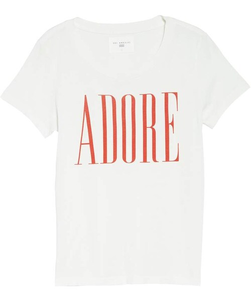 Sol Angeles（ソルエンジェルズ）の「Sol Angeles Adore Graphic Tee（Tシャツ/カットソー）」 - WEAR