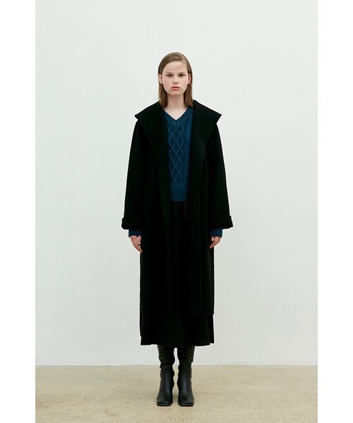 DESSERT（デサート）の「[19FW] Hand Made Over Collar Robe Coat _Black（その他）」 - WEAR