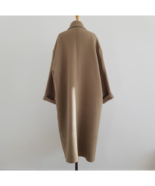 no brand（ノーブランド）の「【NOKCHA original】wool over coat/moca beige_no0048 ...