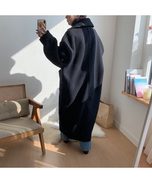 no brand（ノーブランド）の「【NOKCHA original】wool over coat/deep navy_no0049 ...