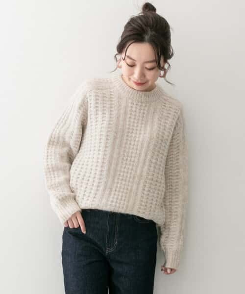 KBF（ケイビーエフ）の「KBF+ MIX刷毛針織衫（）」 - WEAR