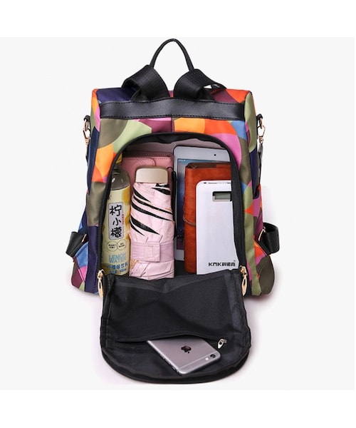 no brand（ノーブランド）の「POABA レディース盗難防止バックパック 防犯リュック オックスフォード 防水（バックパック/リュック ...