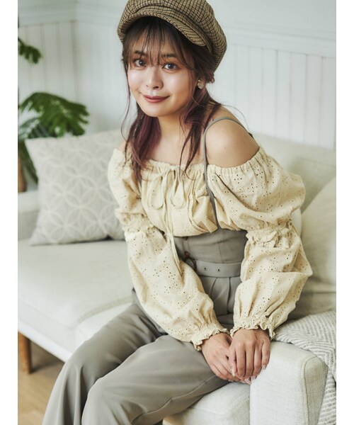 dazzlin（ダズリン）の「【ももち×dazzlin】4wayレースブラウス（トップス）」 - WEAR