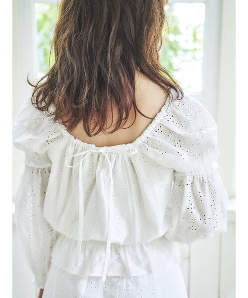 dazzlin（ダズリン）の「【ももち×dazzlin】4wayレースブラウス（トップス）」 - WEAR