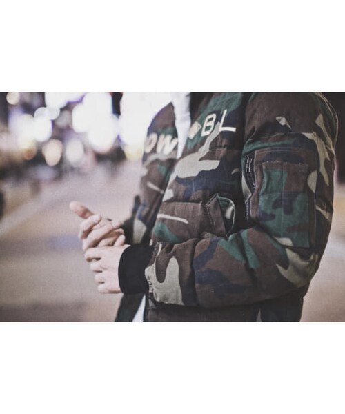 DOWBL（ダブル）の「Padding Camo MA-1（ジャケット/アウター）」 - WEAR