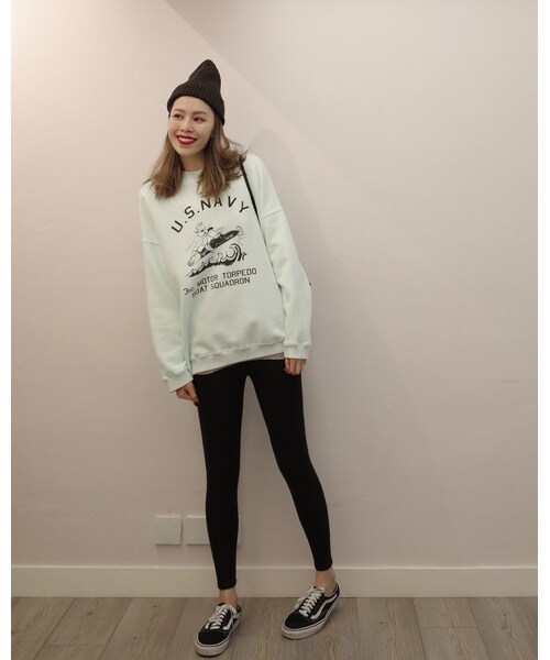 ILIKESUNDAYの「“U.S.navy" mint sweat top（）」 - WEAR