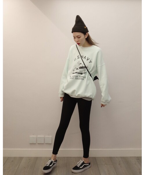 ILIKESUNDAYの「“U.S.navy" mint sweat top（）」 - WEAR