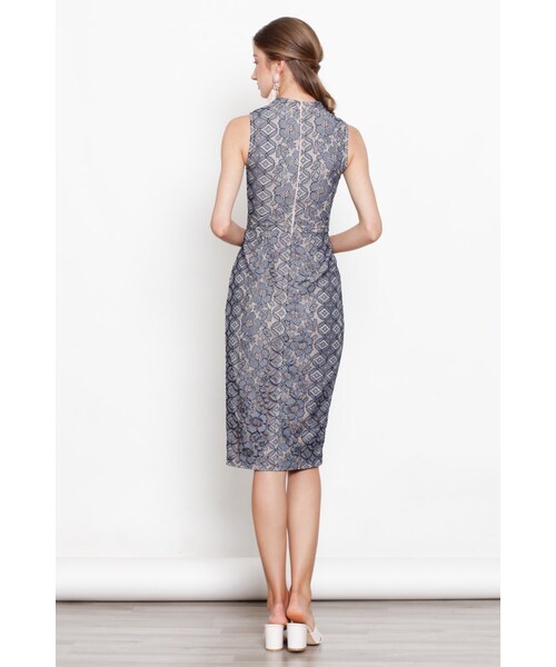 Intoxiquette（イントキシケイト）の「*INTQ LABEL* CIXI LACE TULIP CHEONGSAM IN NAVY ...