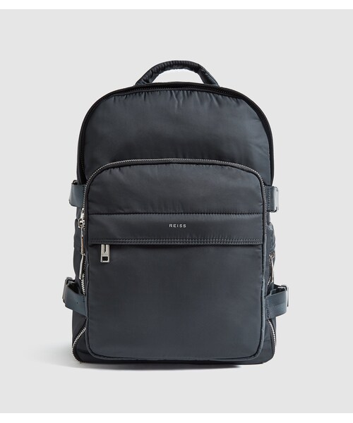 REISS（リース）の「Harrison Navy Large Nylon Backpack – REISS（）」 - WEAR