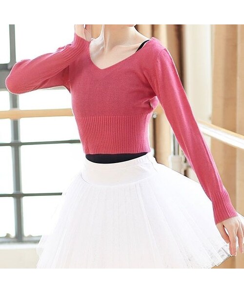 Handmade（ハンドメイド）の「 3/31販売終了 3color V neck knit ballet tops (Vネックニットバレエ ...