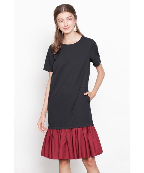 Intoxiquette（イントキシケイト）の「*INTQ LABEL* TERRI COLOURBLOCK DROPWAIST DRESS ...