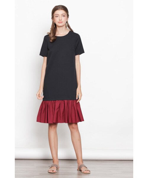 Intoxiquette（イントキシケイト）の「*INTQ LABEL* TERRI COLOURBLOCK DROPWAIST DRESS ...