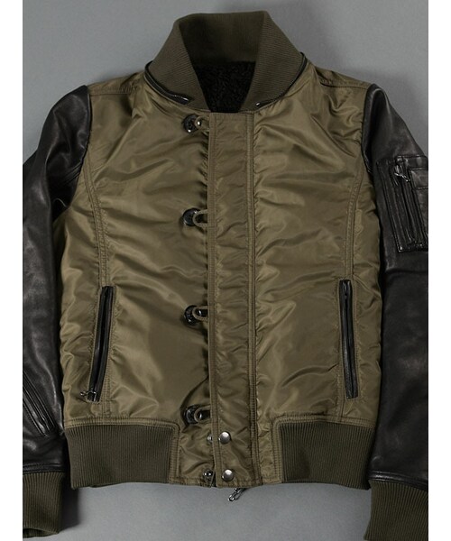 SHELLAC（シェラック）の「【SHELLAC 予約販売品】高密度 ナイロンクロス レザースリーブ N-2B ジャケット（）」 - WEAR