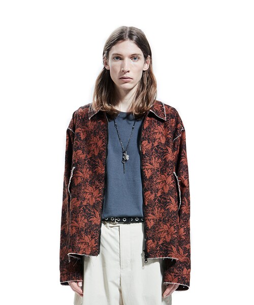 LIFUL MINIMAL GARMENTS.（ライフルミニマルガーメンツ）の「CUT-OFF COLLAR BLOUSON black ...