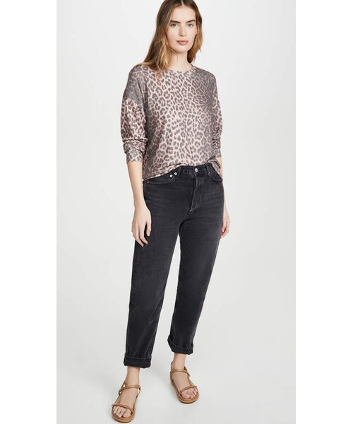 Sundry（サンドリー）の「Sundry Animal Print Drapey Sweater（ニット/セーター）」 - WEAR