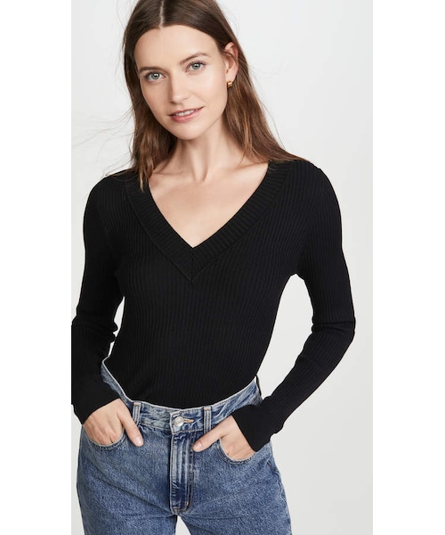 525 America（525アメリカ）の「525 America Wide Rib V Neck Pullover（ニット/セーター）」 - WEAR