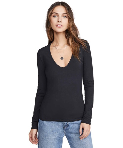 J BRAND（ジェイブランド）の「J Brand Runway V Neck Tee（）」 - WEAR