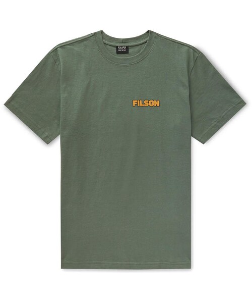 FILSON（フィルソン）の「Filson Outfitter Logo-Print Cotton-Jersey T-Shirt（Tシャツ ...